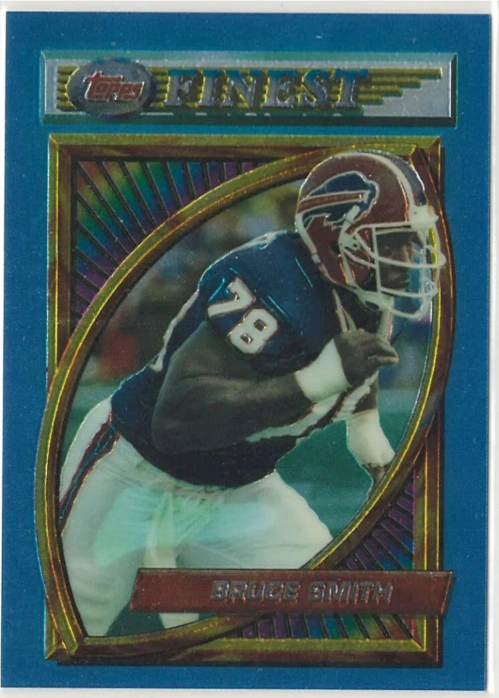 1994 Topps Finest Bruce Smith Football Card - Buffalo Bills | eBay