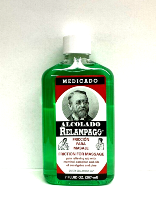 Medicado Alcolado Relampago Friction For Massage Pain Relieving Rub 7oz ...