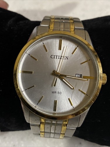 Men's Citizen G111-S101433 Two Tone WR 50M Quartz Date Watch Battery ...