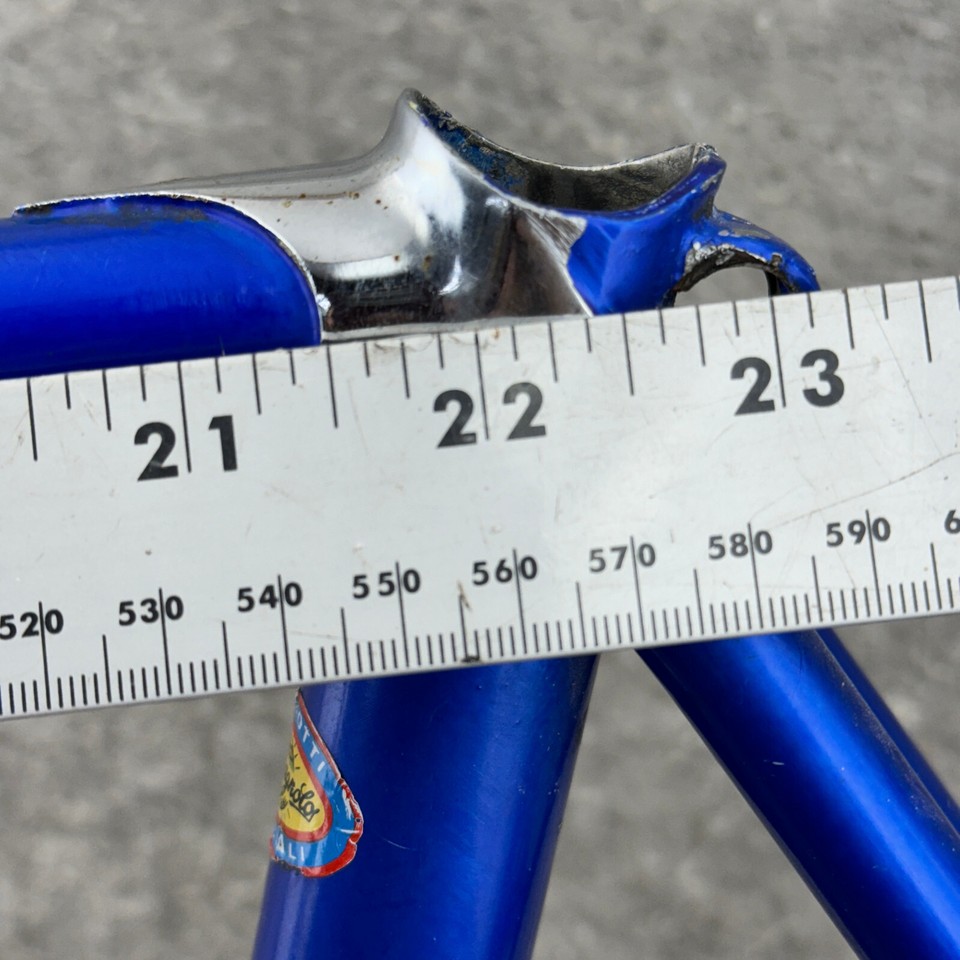 Vintage Atala Frame Set 58 cm Columbus Campagnolo Blue Made in Italy ...