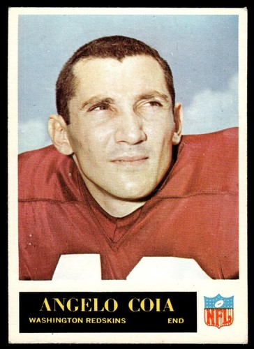 1965 Philadelphia Angelo Coia Rookie Washington Redskins #186 | eBay