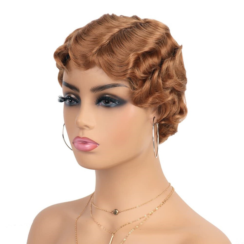 Retro Vintage Finger Wave Wigs for Lady Women Mommy 1920’s Party Wig ...