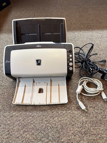 Fujitsu FI-6130 Duplex Document Color Scanner - Cables and Power ...