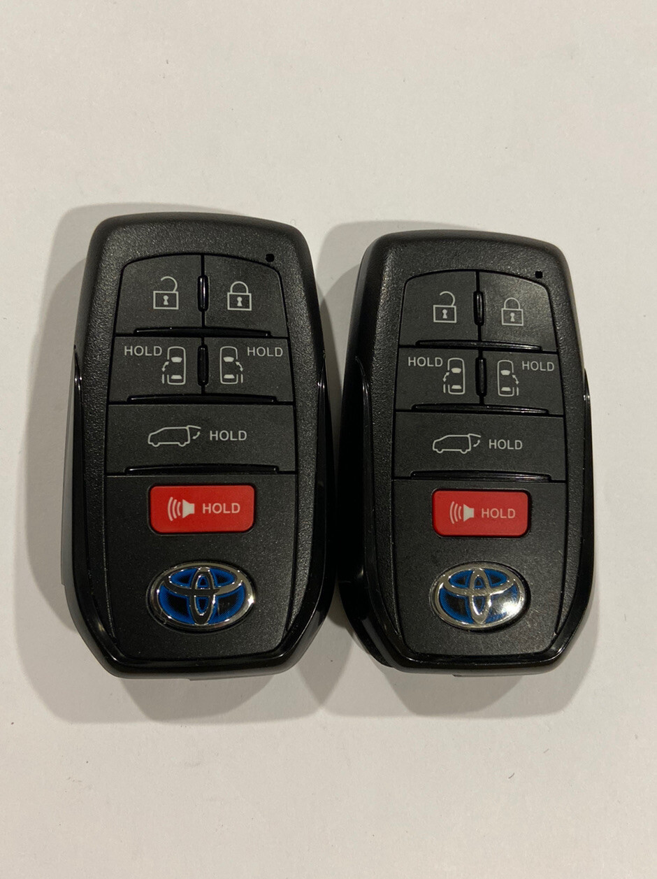 LOT OF 2 2021 2022 TOYOTA SIENNA SMART 6 BUTTON REMOTE KEYLESS FOB ...