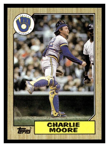 1987 Topps #676 Charlie Moore - Milwaukee Brewers | eBay