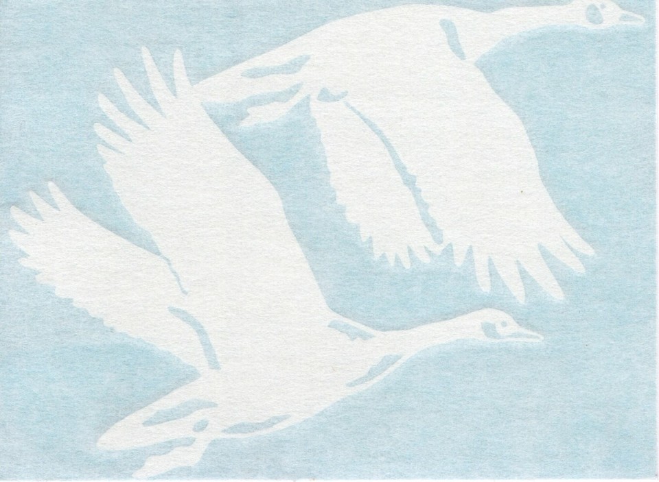 Flying Geese - Canada Goose Hunting Car Bumper Window Vinyl Decal ...