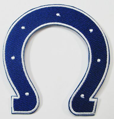LOT OF (1) NFL INDIANAPOLIS COLTS LOGO HORSESHOE PATCH (LG) IRON-ON ...
