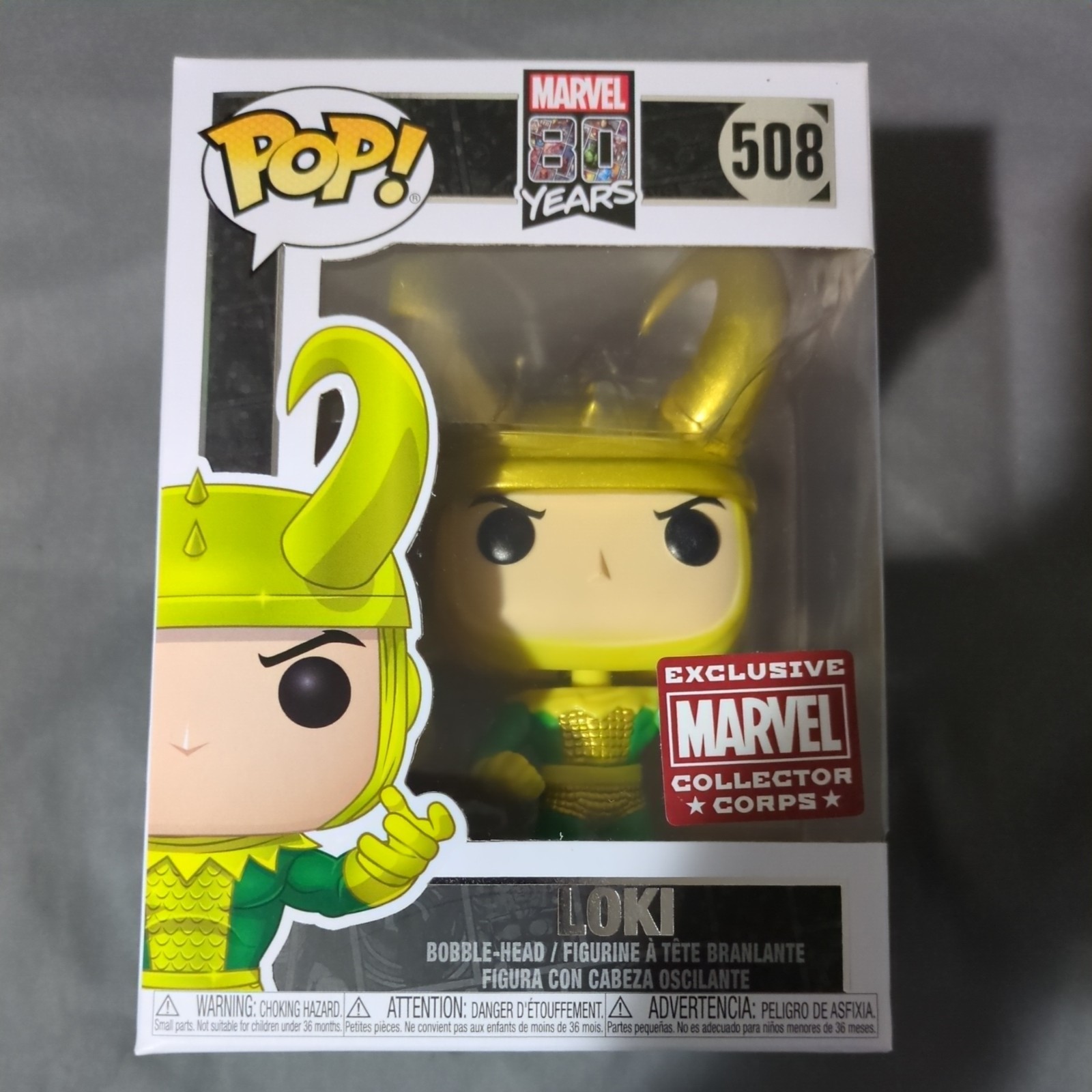 Funko POP! Marvel 80th Anniversary Figure - LOKI (First Appearance ...
