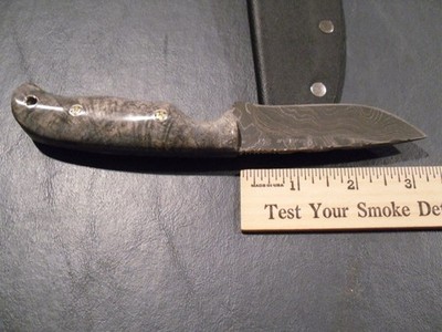Barry Dawson Knives G3 Select Damascus Knife Short Blade EDC Kydex ...