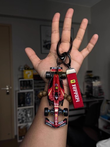 Handmade F1 Racing Car Keychain Ferrari Style Formula 1 Mini Diecast 44 ...