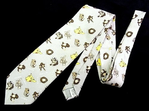 Pikachu Mewtwo Meowth Pokémon Necktie Rare Vintage Nintendo Anime Tie ...