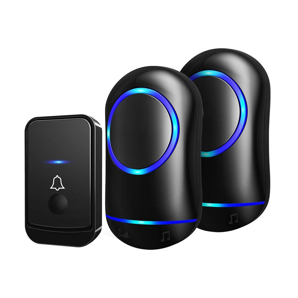 Wireless Door Bells 1000ft Long Range Plug-in Home Waterproof Cordless ...