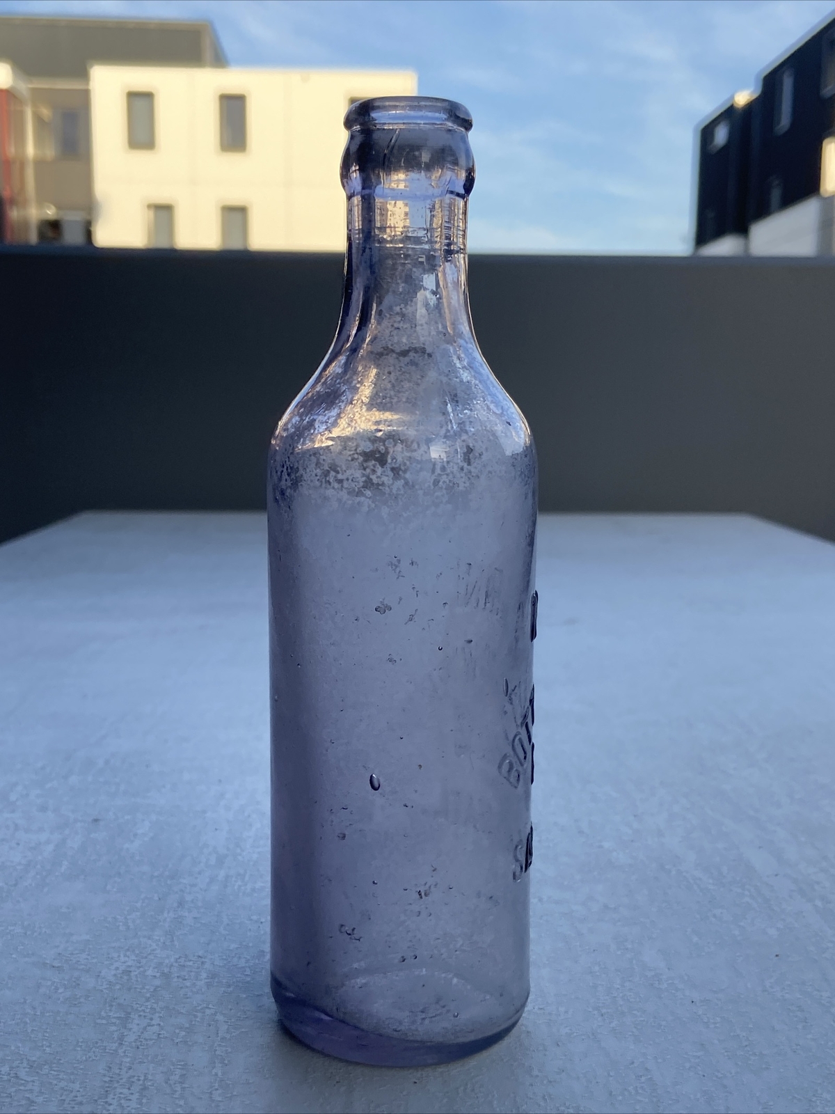 Marin bottling works E Malz prop San Rafael gal bottle antique bottle ...