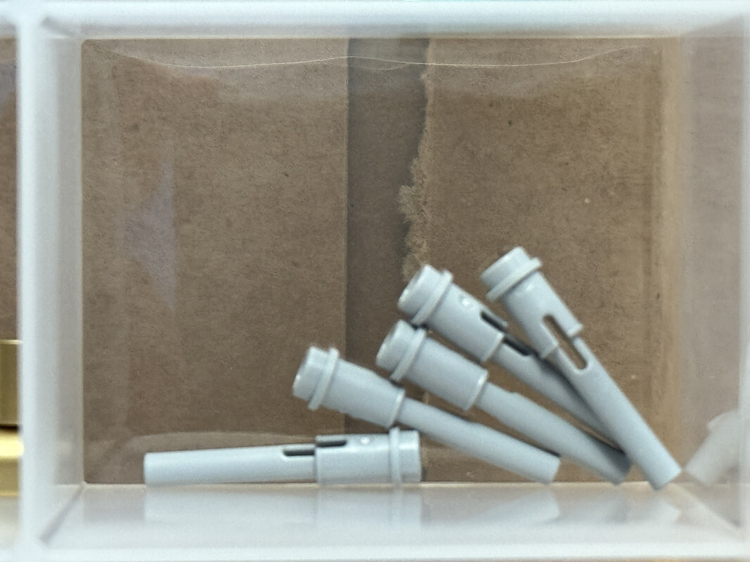 LEGO Parts - Light Bluish Gray Technic, Pin 1/2 with 2L Bar - No 61184 ...