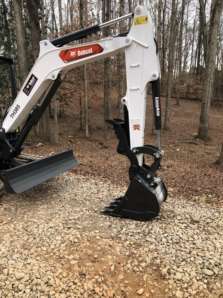 HD 1" BOBCAT E42 E45 E50 HYDRAULIC MINI EXCAVATOR PIN ON GRAPPLE CLAMP ...