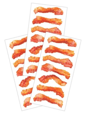 Bacon Breakfast Food Fun Stickers Planner Supply Crafts Scrapbook ...