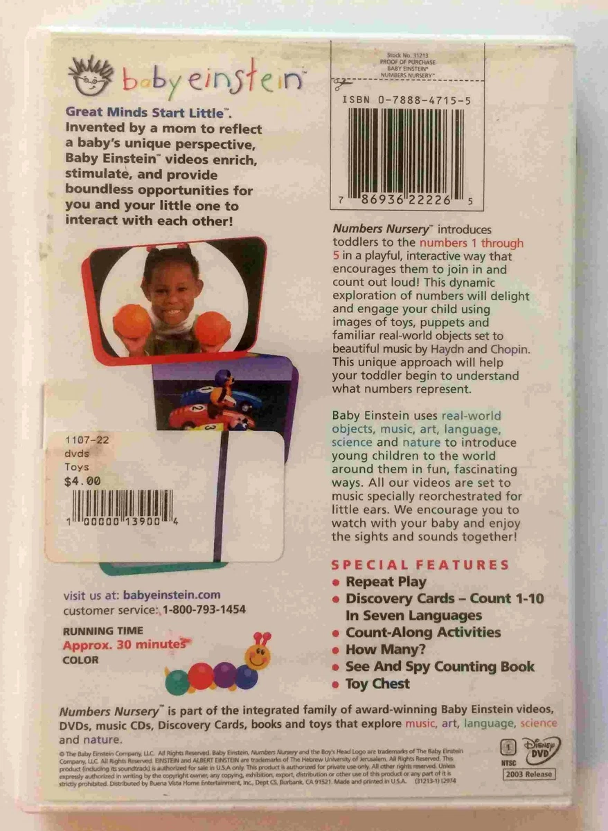 Numbers Nursery Vhs