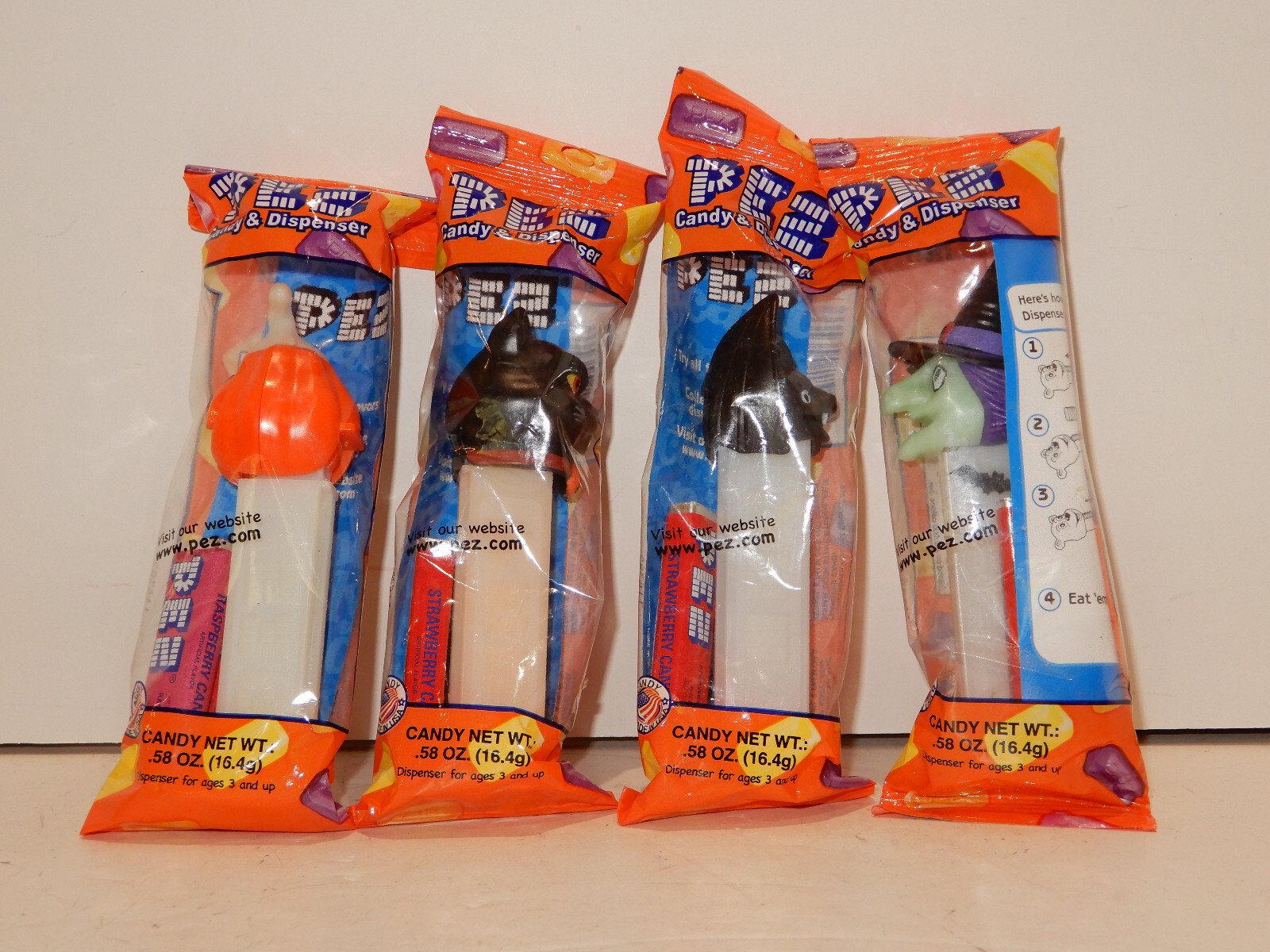 PEZ Lot of 8 Miscellaneous Candy Dispensers Ice Age, Halloween & Jungle ...