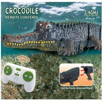Crocodile Remote Control Toy 2.4GHz Simulation Model W/ Realistic ...