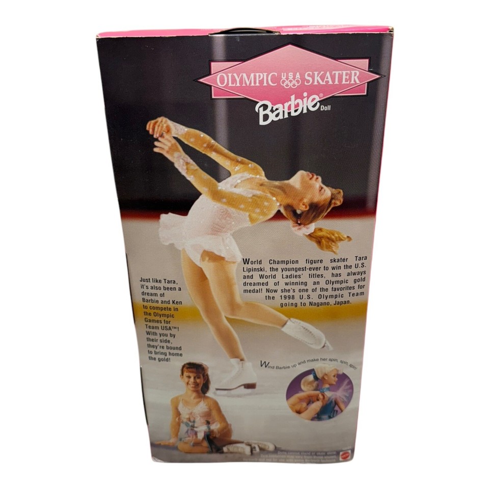 Mattel Olympic Figure Skater Barbie USA #18501 1997 Skate and Spin 90s ...