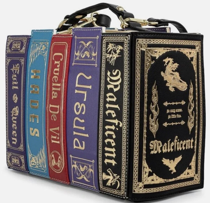 Loungefly Exclusive Stitch Shoppe Disney Villains Books Crossbody Bag ...