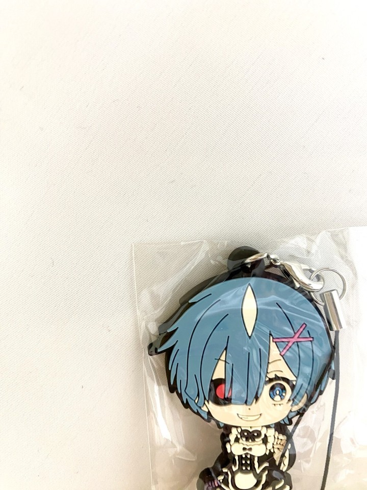 Re ZERO Oni Rem Starting Life in Another World Rubber Keychain Bandai ...