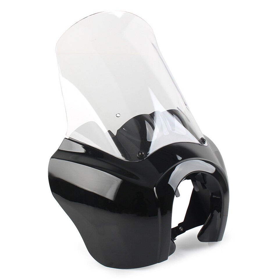 Front Headlight Fairing Cover W/ 15'' Windshield For Harley Dyna FXDXT ...