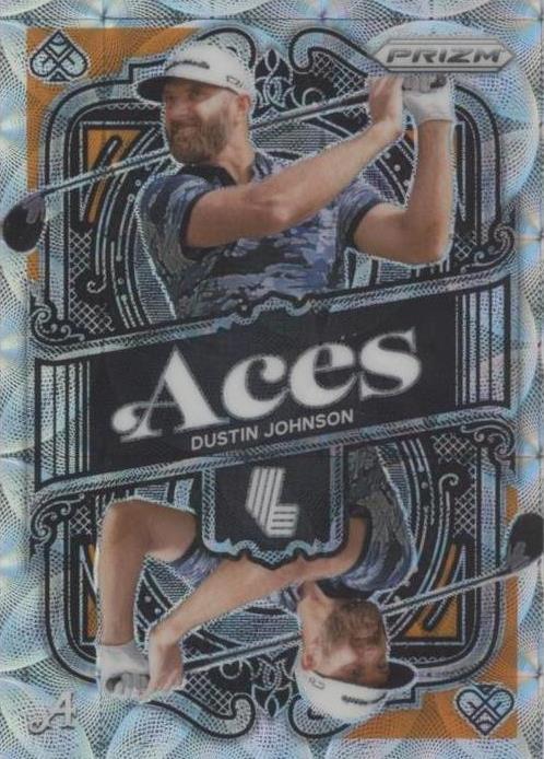 2024 Panini Prizm Liv Golf - Aces Dustin Johnson #1 Orange Prizm for ...