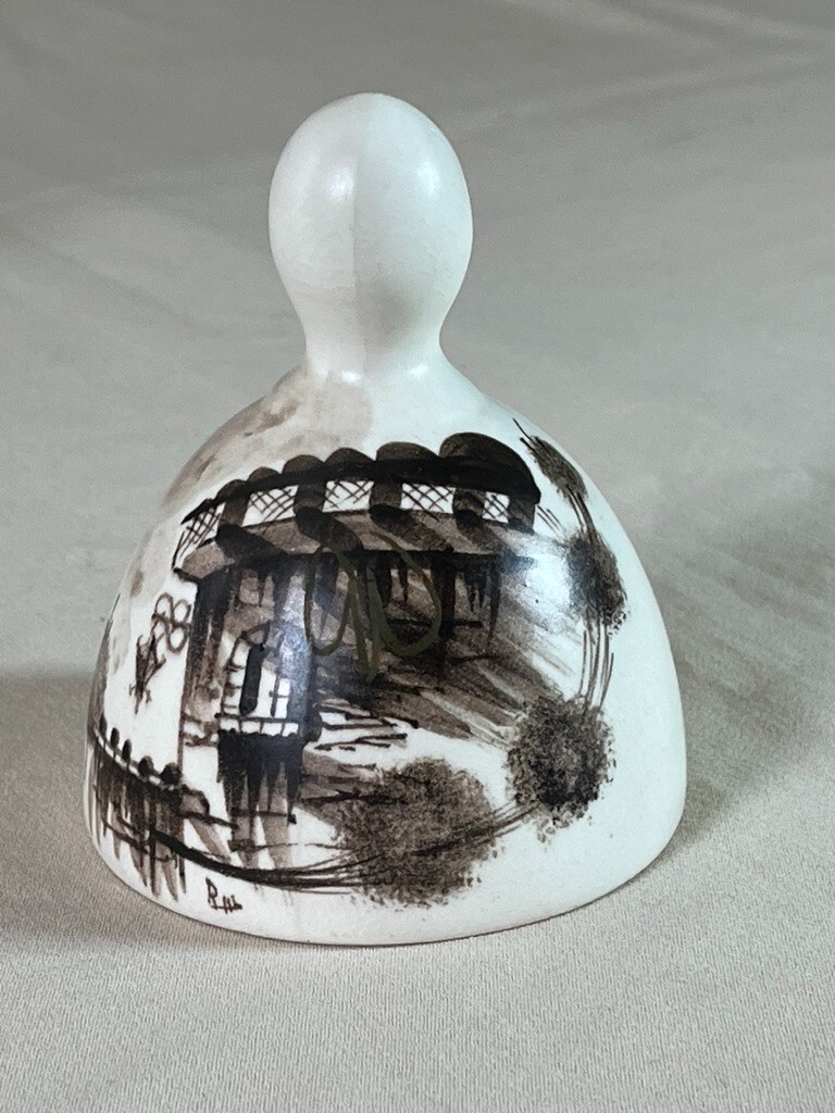 Vintage Small CERAMIC BELL - Hand Painted - Artist Signed | eBay