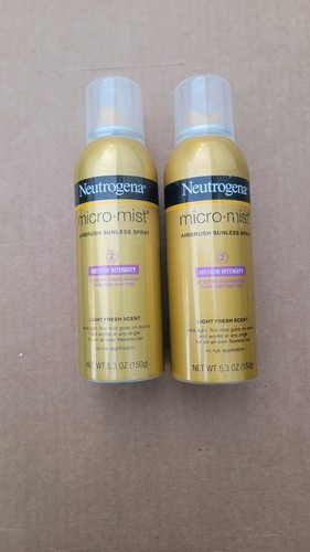 Neutrogena Micro Mist Airbrush Sunless Tan Spray Medium Intensity 5.3 ...