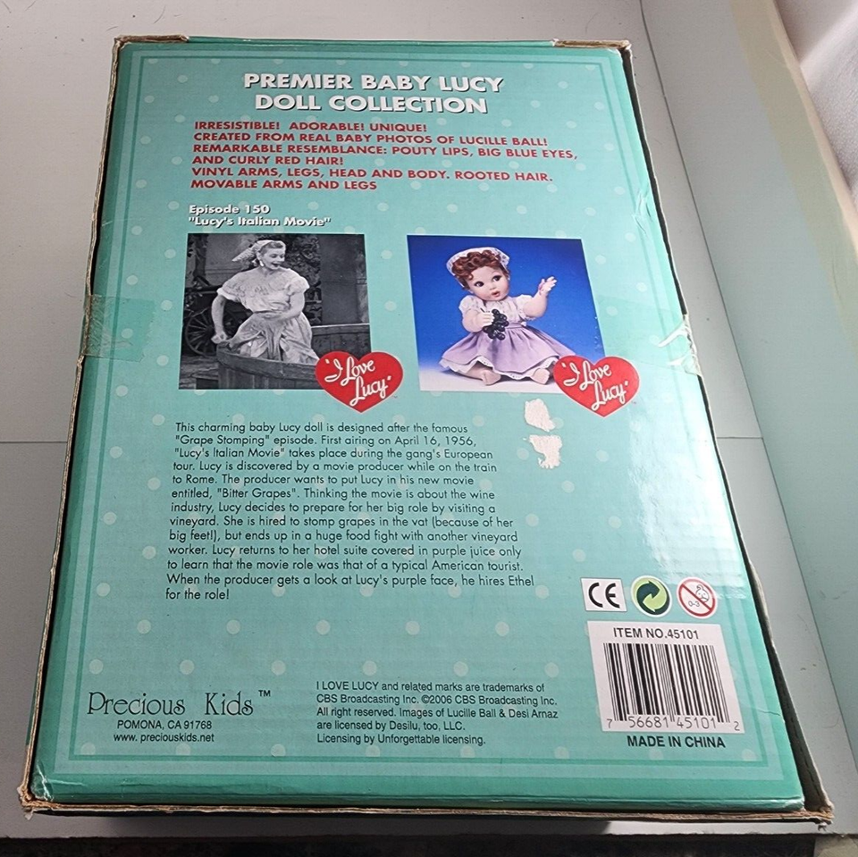 I Love Lucy Precious Kids Premier Baby Lucy Doll Collection Episode 150 ...