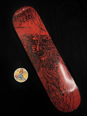 RARE SIGNED Jamie Thomas Kill Red Black Cross Zero Skateboard Deck ...