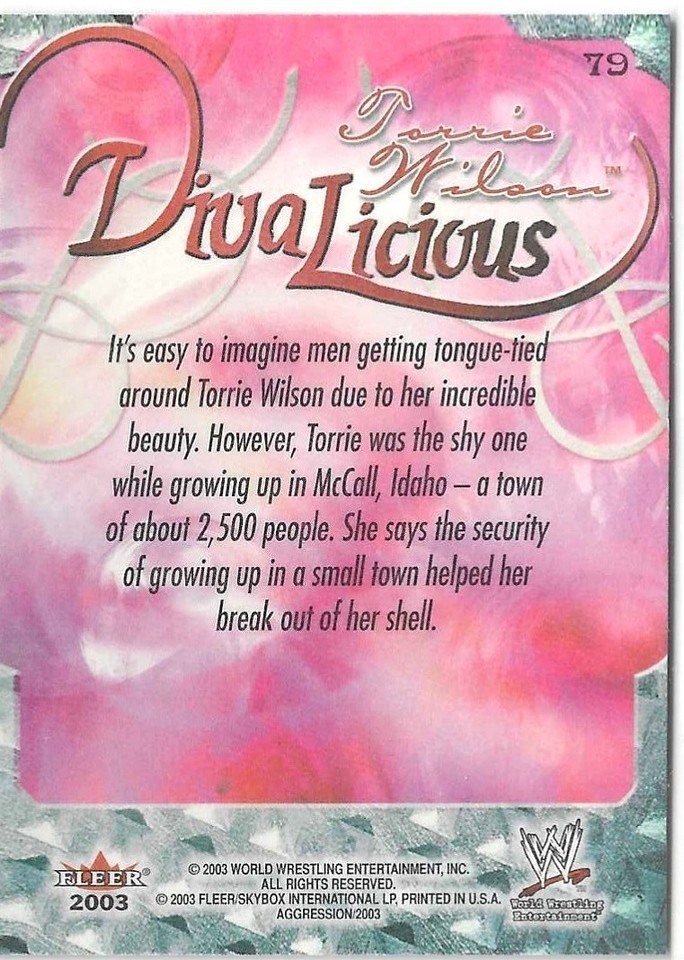 2003 Fleer WWE Aggression - Torrie Wilson #79 (RC) | eBay