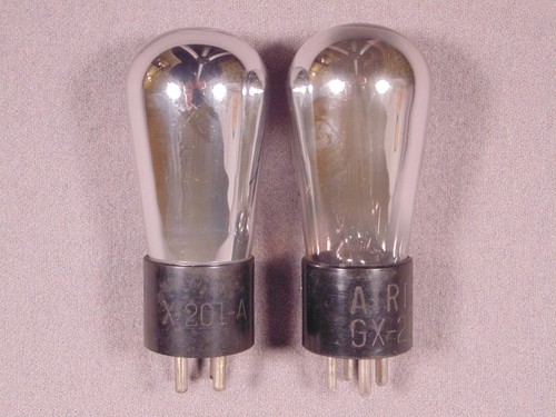 2 X-201-A GX-201-A AIRLINE Globe HiFi Antique Radio Amp Type 01A Vacuum ...
