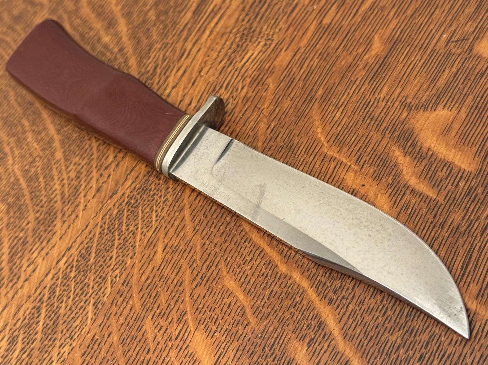 Vintage Morseth Fixed Blade Hunting Knife Micarta Scales | eBay