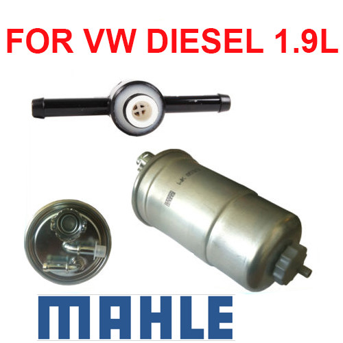 OE 1.9 Diesel Fuel Filter & Check Valve for VW Beetle Golf Jetta Passat ...