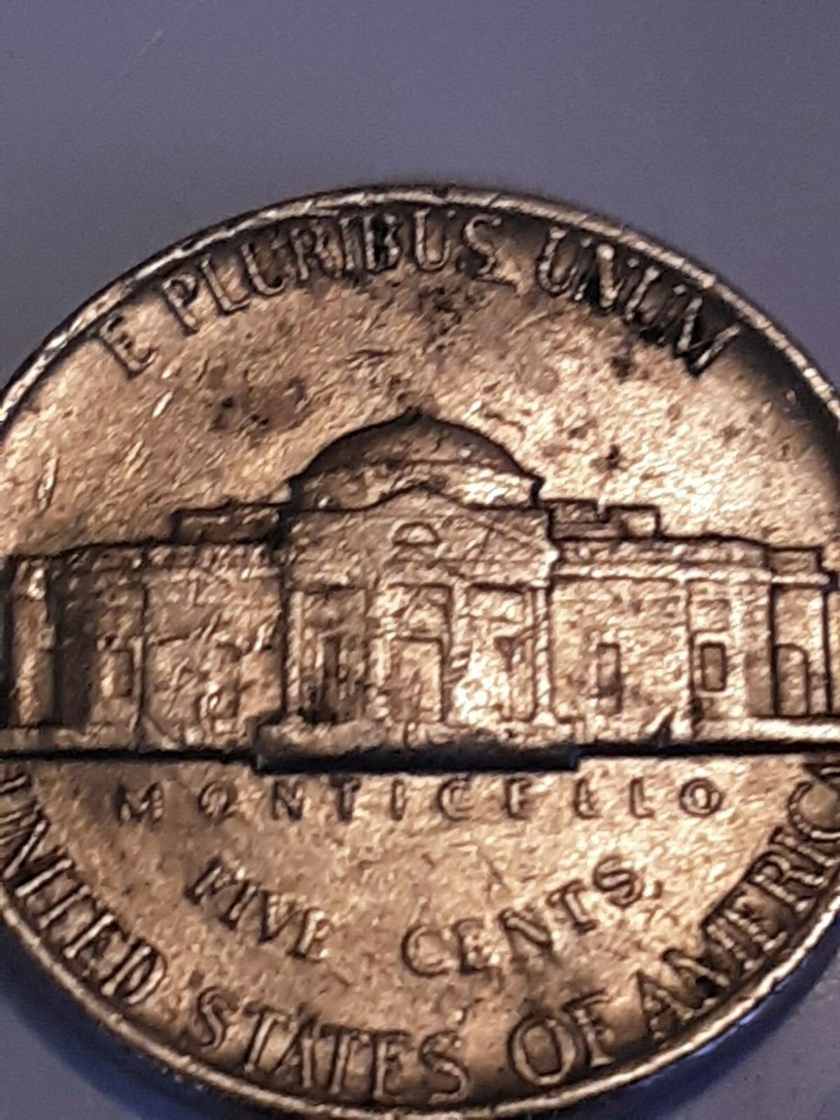 1981 Jefferson Nickle error off-center clipped planchet DDO obverse | eBay
