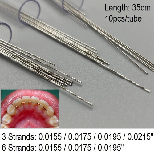 Dental Orthodontic Twisted fixed Lingual Retainer Wires Permanent ...