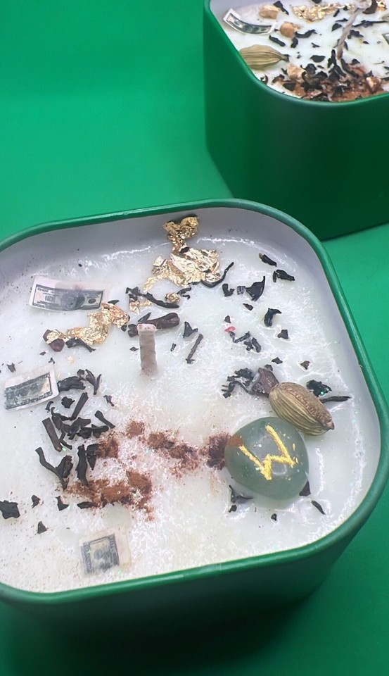 Money Drawing Candle, Ritual Candles, Money Candle, Money Gift Idea ...