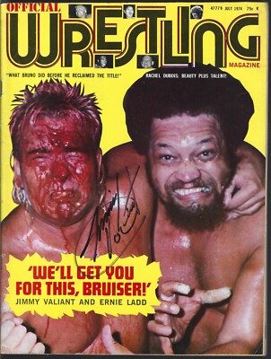 TC327 Handsome Jimmy Valiant Signed Wrestling Magazine w/COA *BONUS* | eBay
