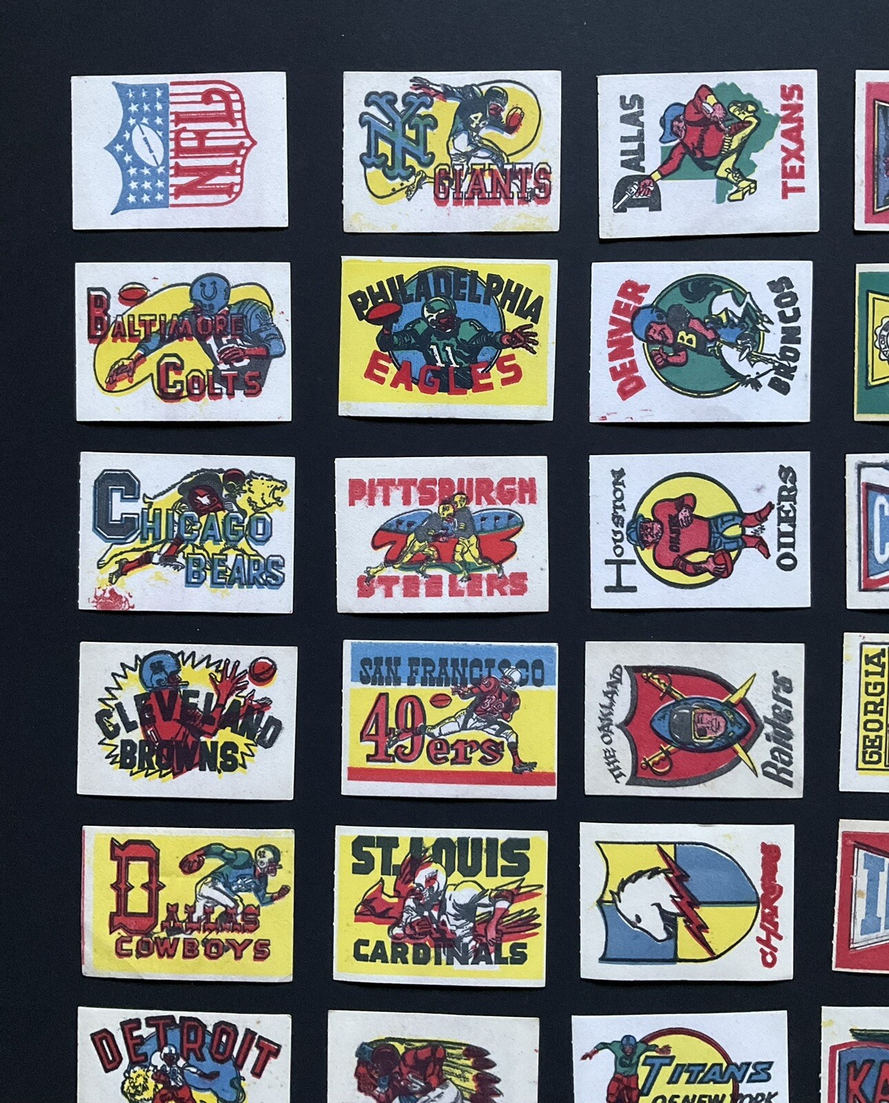 1961 Topps Flocked Stickers Complete Base Set Of 48. No Tabs | eBay