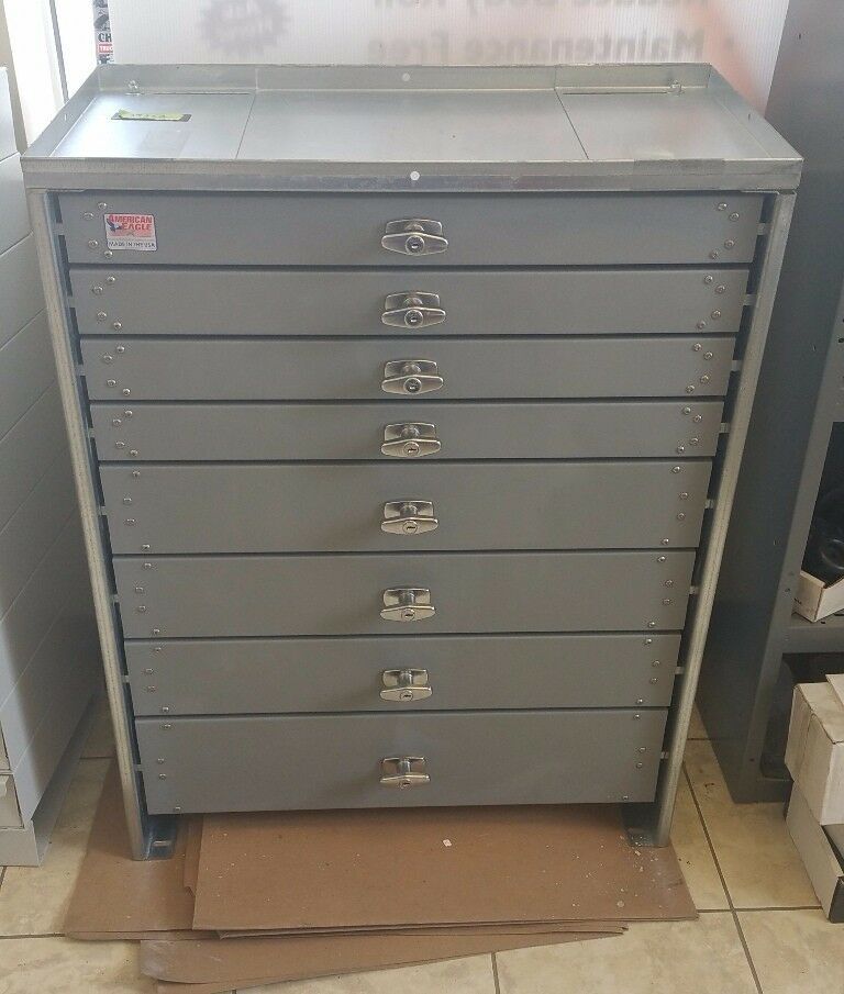 Stellar 39553, (8) Drawer Heavy-Duty Steel Toolbox- 38.5"H x 30"W x 16 ...