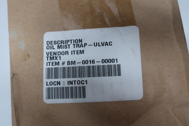 Ulvac TMX-1 Pump Oil Mist Trap for sale online | eBay