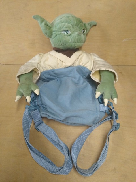 Star Wars Offcial Merchandise Yoda in Rucksack Backpack 1999 Empire ...