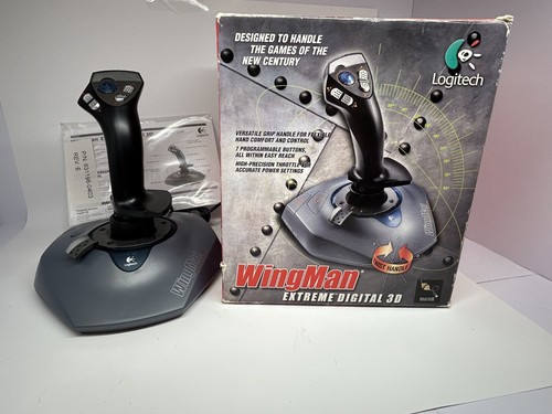 Logitech WingMan Extreme Digital 3D Joystick USB Software Open Box w ...