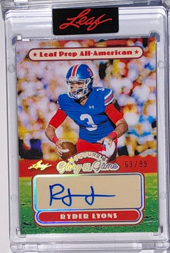 2025 Leaf Glory of the Game Ryder Lyons Auto Autograph #d 69/99 | eBay