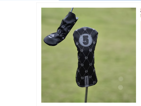 Black Taylormade Golf Club Headcovers Driver Fairway Woods Cover Head ...