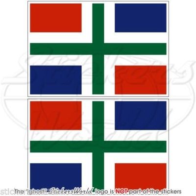 GRONINGEN Drapeau Pays-Bas Grönnen Nederland Autocollants 100mm x2 | eBay