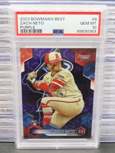 2023 Bowman's Best Zach Neto Purple Refractor Rookie Card RC #240/250 ...