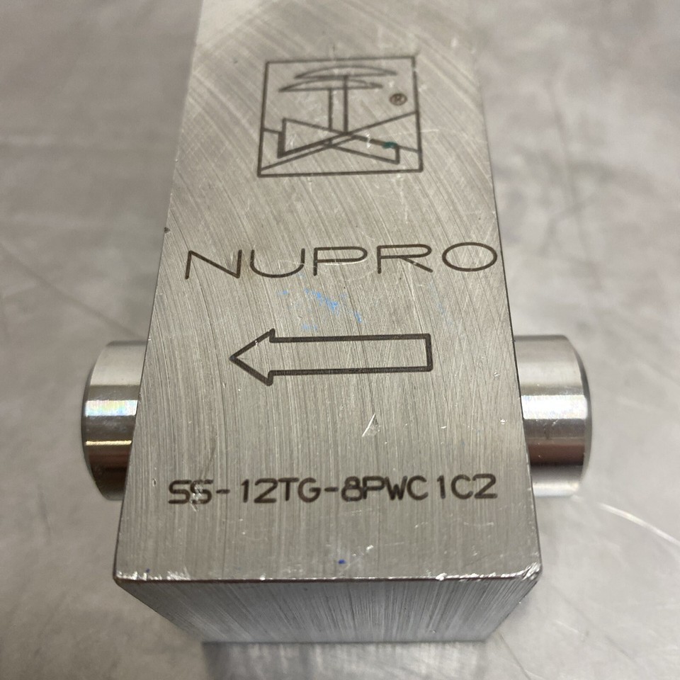 Nupro Valve Model SS-12TG-8PWC 1C2 | eBay